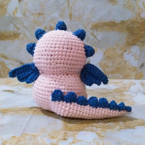 Sleepy Dragon Crochet Pattern , Amigurumi Chubby Sleepy Dragon Crochet ...
