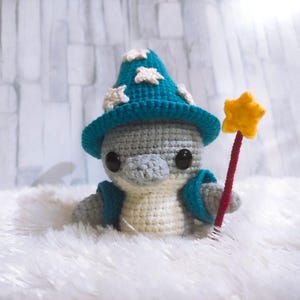 Dolphin Wizard Crochet Pattern , Amigurumi Mini Magical Ocean Animal ...