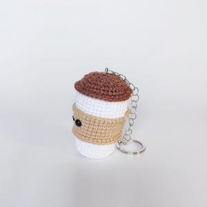 Coffee Keychain Crochet Pattern, Simple Beginners Mini Amigurumi Cup ...