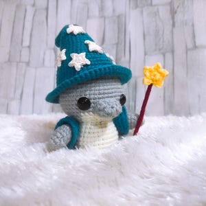 Dolphin Wizard Crochet Pattern , Amigurumi Mini Magical Ocean Animal ...