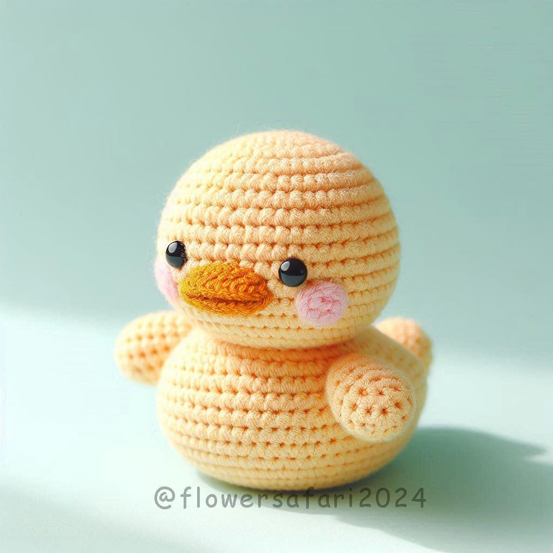 Shower Duck Crochet Pattern , Amigurumi Mini Bird Crochet PDF Ebook ...