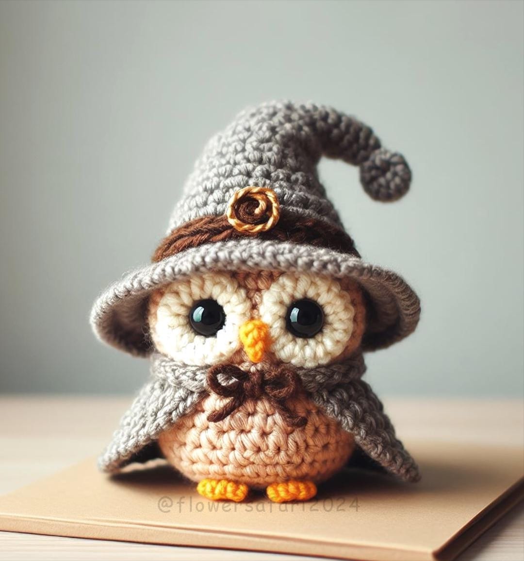 Owl Wizard Crochet Pattern , Amigurumi Mini Magical Animal Crochet PDF ...