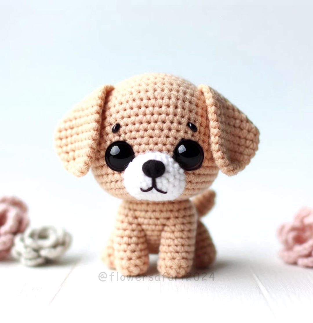 Small Dog Crochet Pattern , Amigurumi Mini Puppy Animal Crochet PDF ...