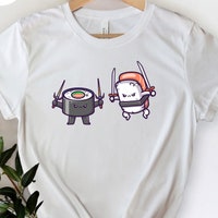 Sushi Lover T-shirt | Cute Kawaii Sushi Planet | Fun Gift for Japanese ...