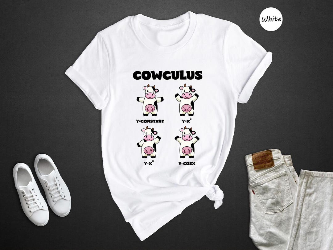 Cowculus Funny Math Shirt, Math Teacher T-shirt, Math Teacher Gift ...