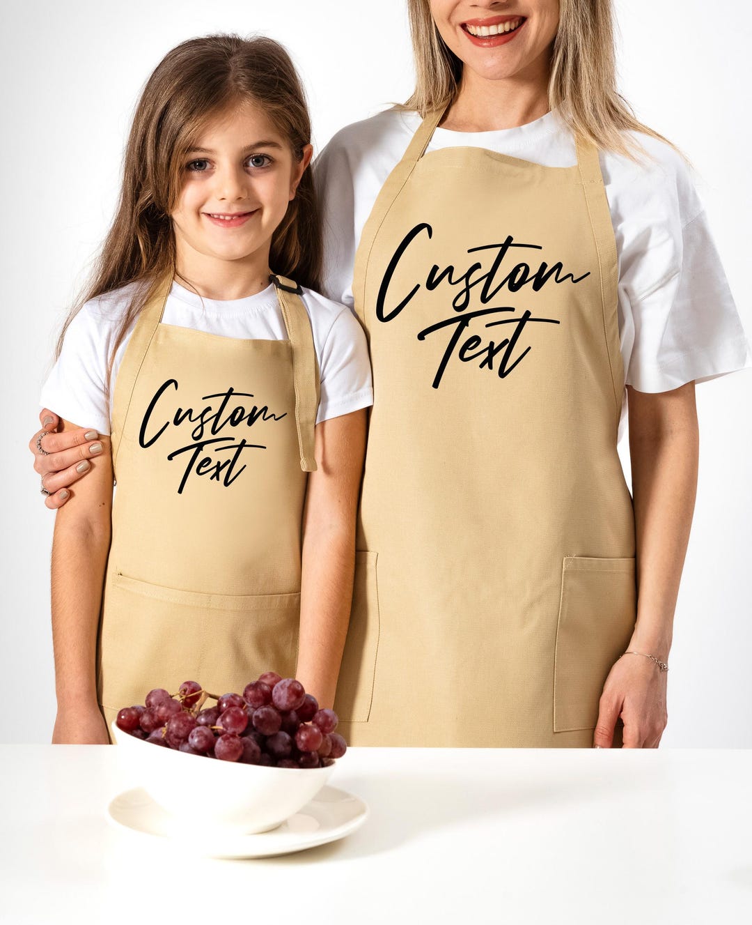 Custom Text Apron Gift, Personalized Logo Apron, Personalize Apron ...