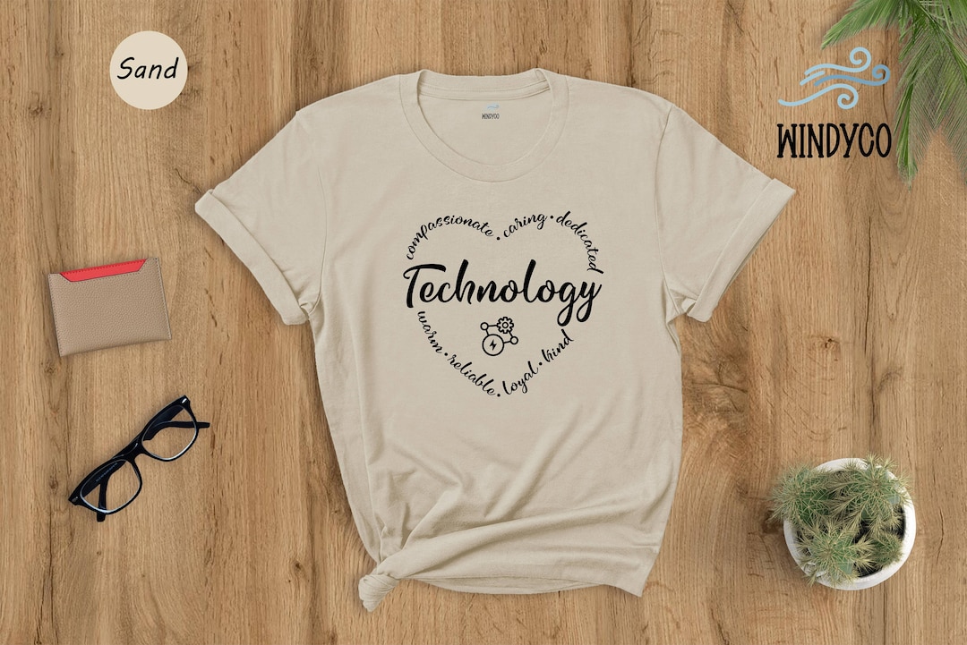 Technology Teacher Shirt: Caring and Dedicated - Soft Cotton - Etsy