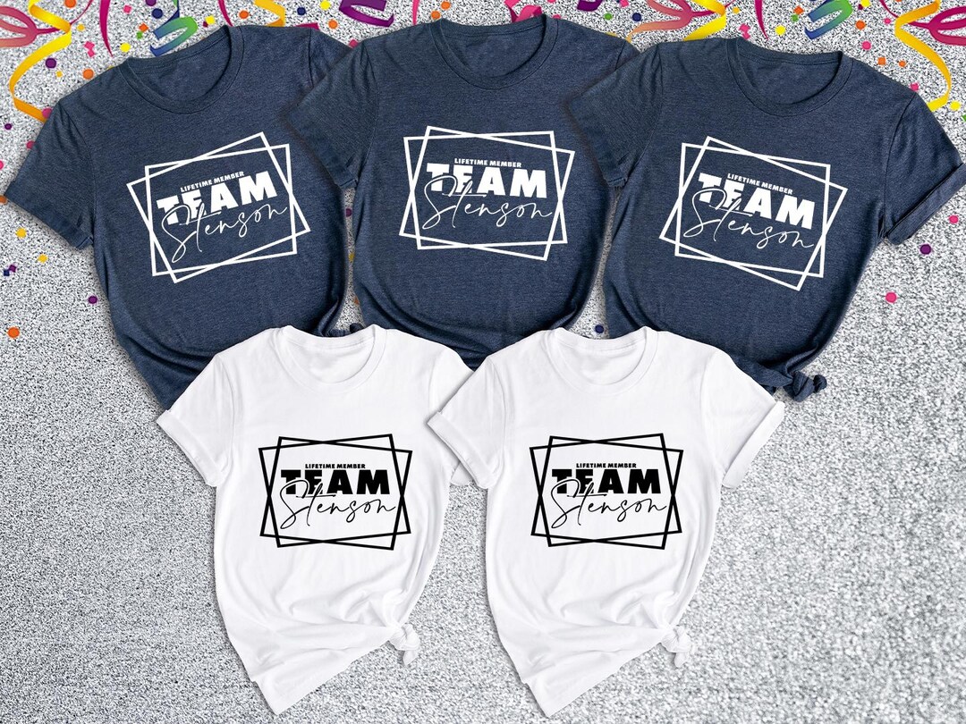 Custom Family Reunion Shirts: Personalized Team Matching Tees - Etsy