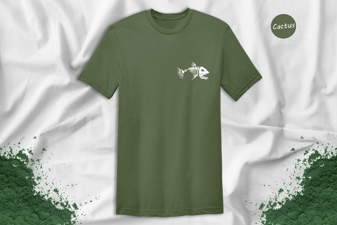 Skeleton Fish Shirt, Horrible Fish Skeleton Tee, Horrible Piranha Shirt ...