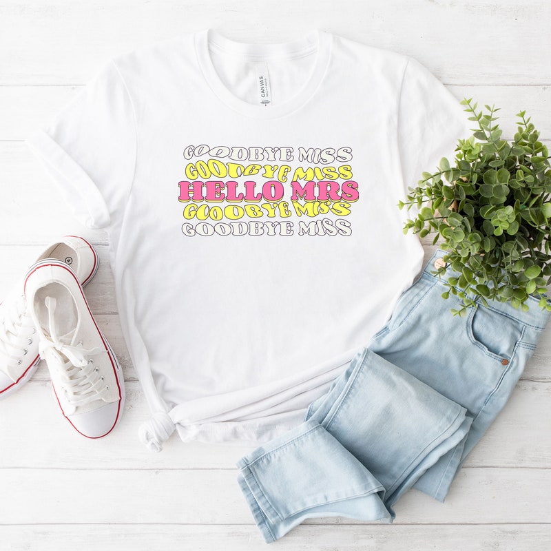 Goodbye Miss Hello Mrs - Etsy