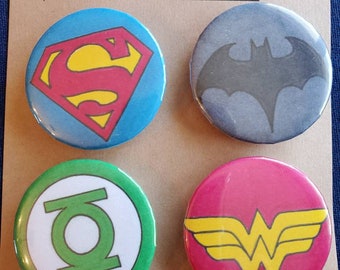 Dc Comics Buttons - Etsy