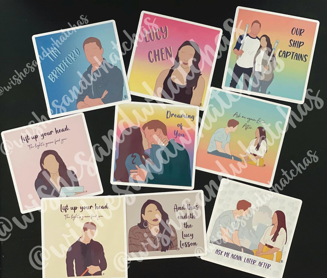 The Rookie Stickers - Chenford Romance Collection - Tim Bradford, Lucy ...