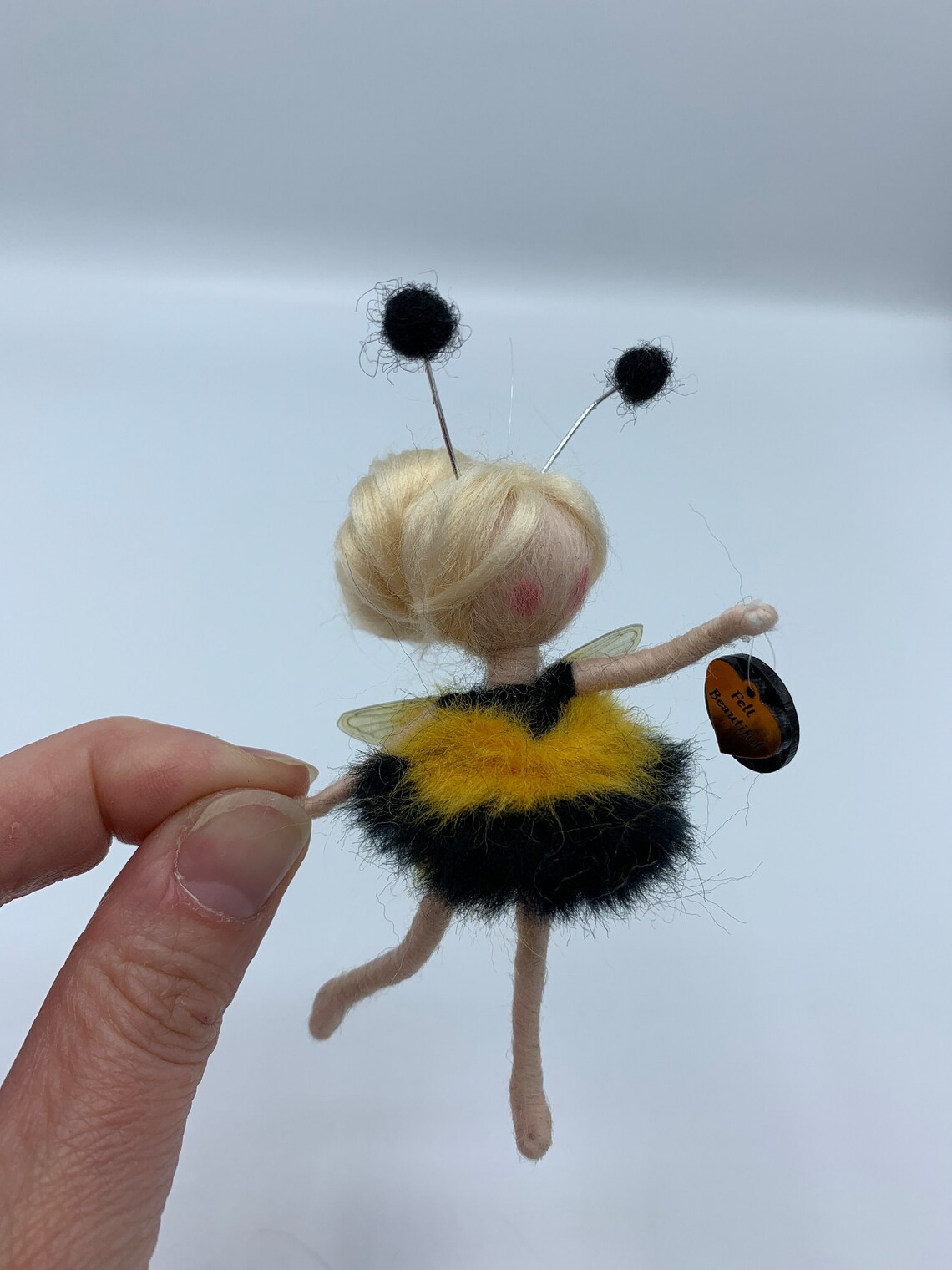 Thank You Gift Needle Felted Fairy Bumble Bee Felt Beautiful - Etsy