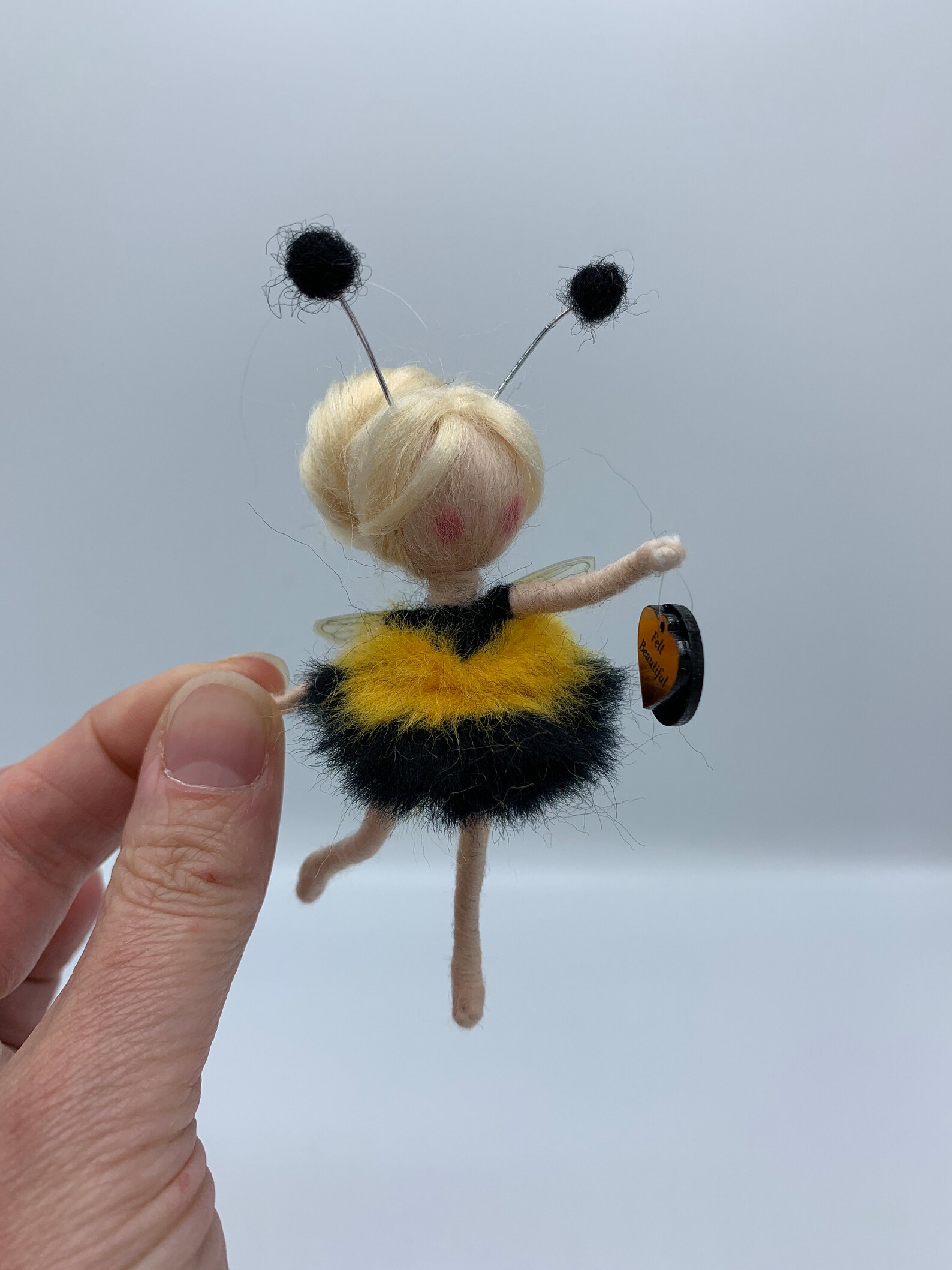 Thank You Gift Needle Felted Fairy Bumble Bee Felt Beautiful - Etsy