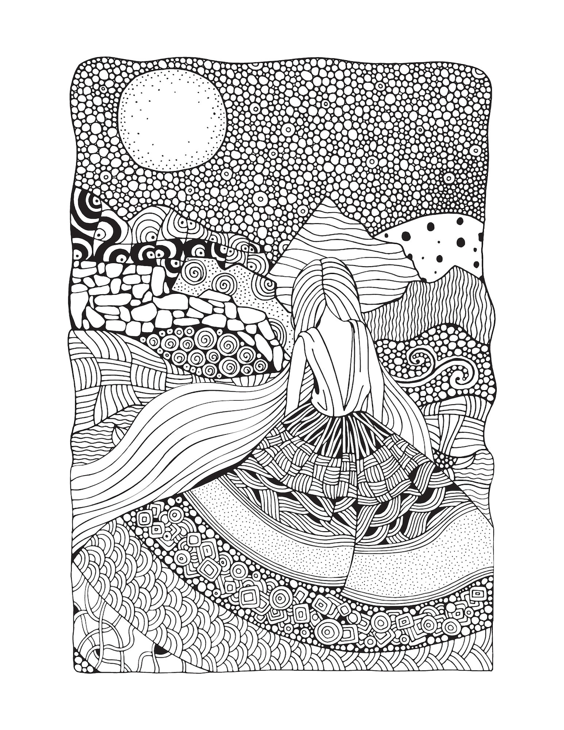 Coloring Pages for Zen, Mental Health and Relaxation - Loss of Anxiety ...