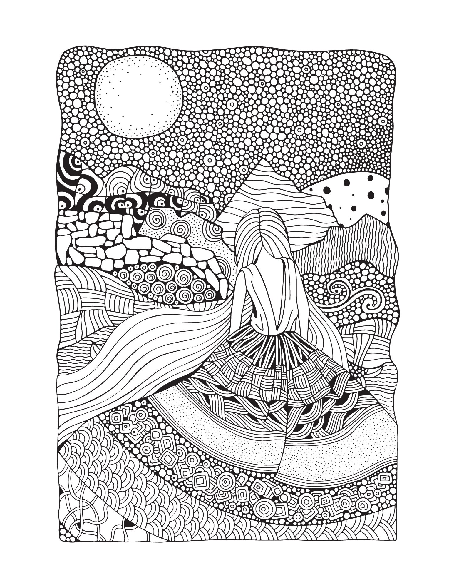 Coloring Pages for Zen, Mental Health and Relaxation - Loss of Anxiety ...