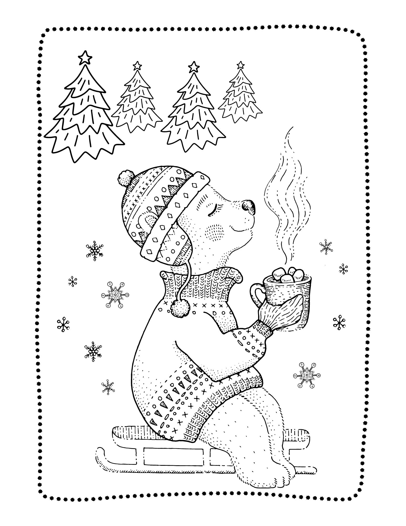Christmas Coloring Pages for Kids, Boys, Girls, Teens and Adults ...