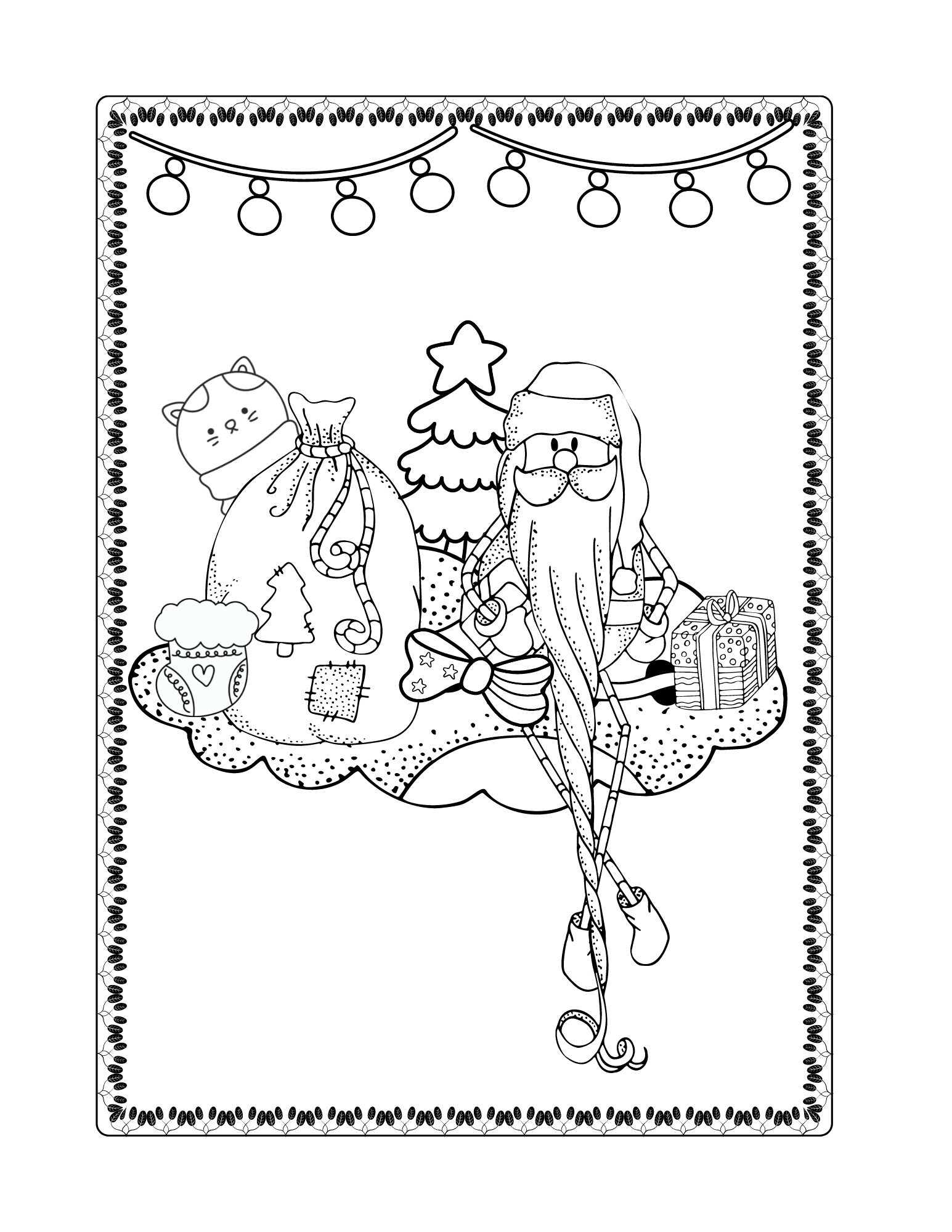 Christmas Coloring Book/pages for Kids and Adults! - Cute and Funny ...