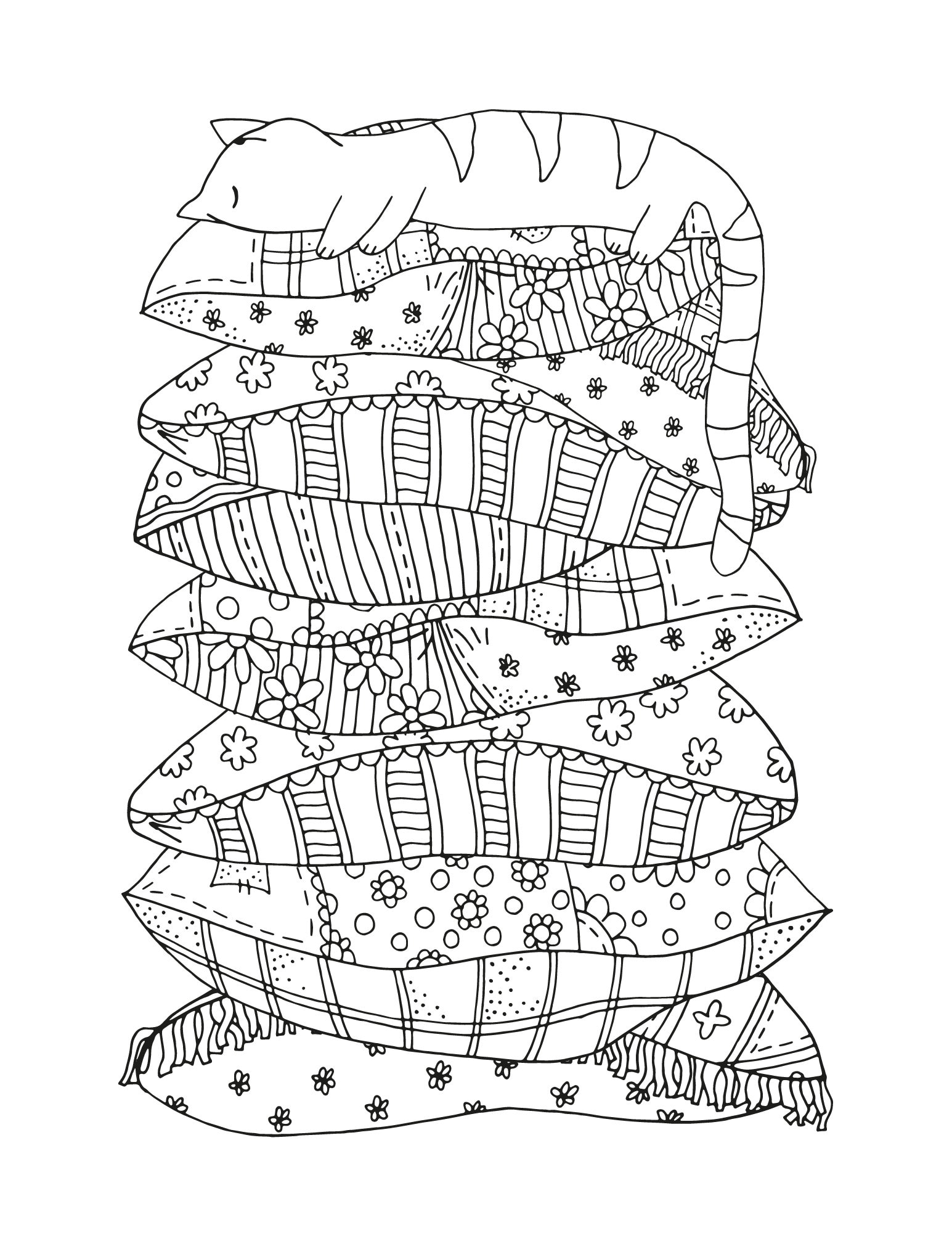 Coloring Pages for Zen, Mental Health and Relaxation - Loss of Anxiety ...