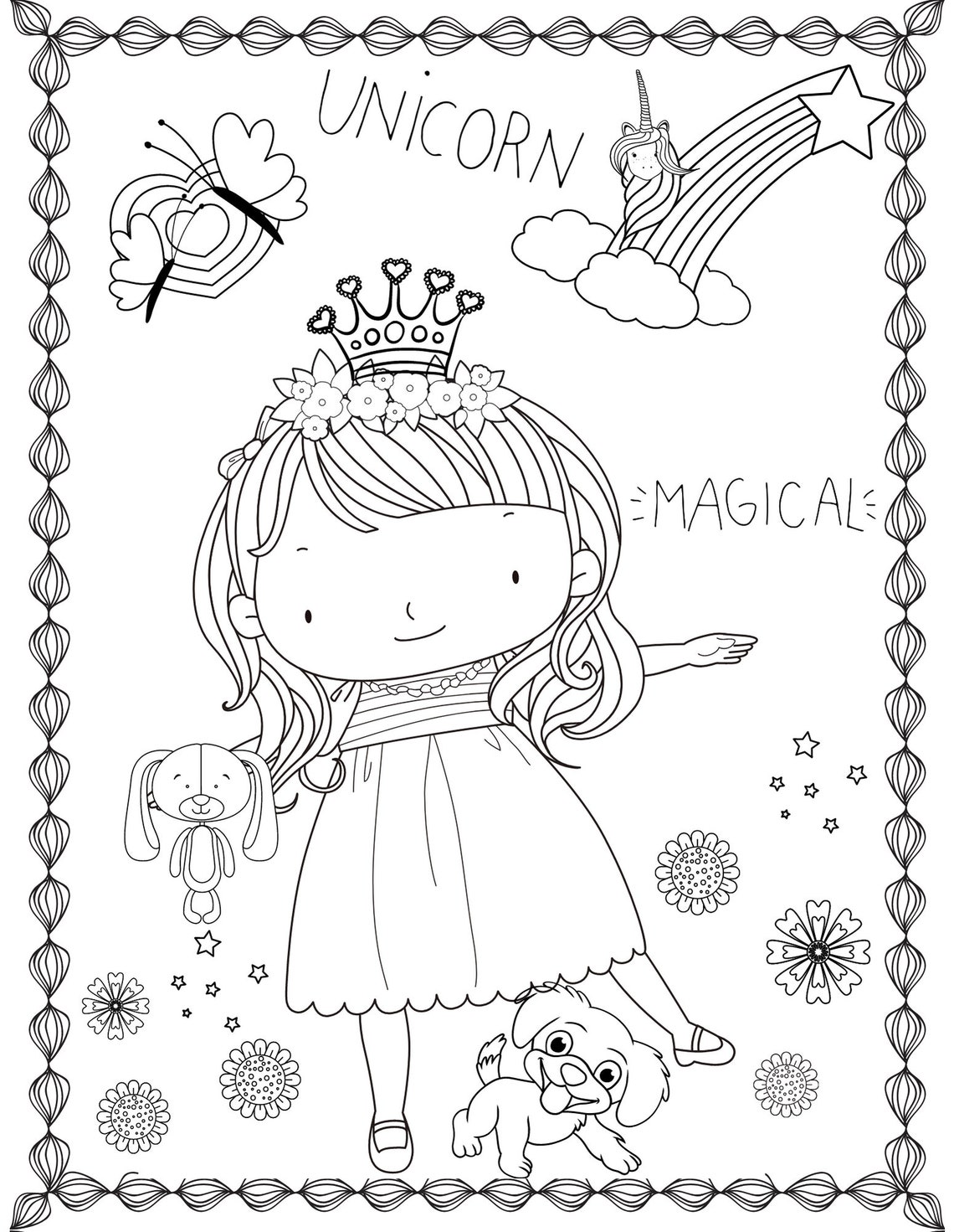 Coloring Book for Kids – Happy Kids, 20 PDF Printable Kids Coloring ...