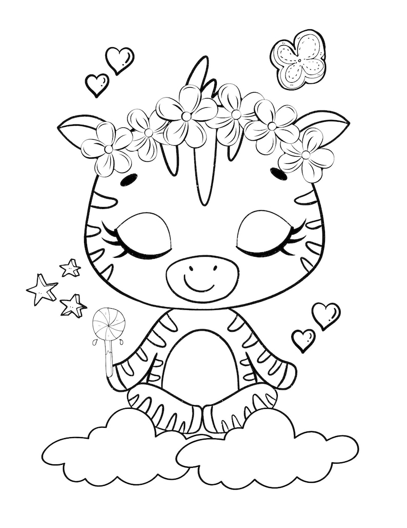 Yoga Animals Coloring Pages, Meditation Animals Coloring, Chakras, Kids ...