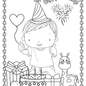 Coloring Book for Kids – Happy Kids, 20 PDF Printable Kids Coloring ...