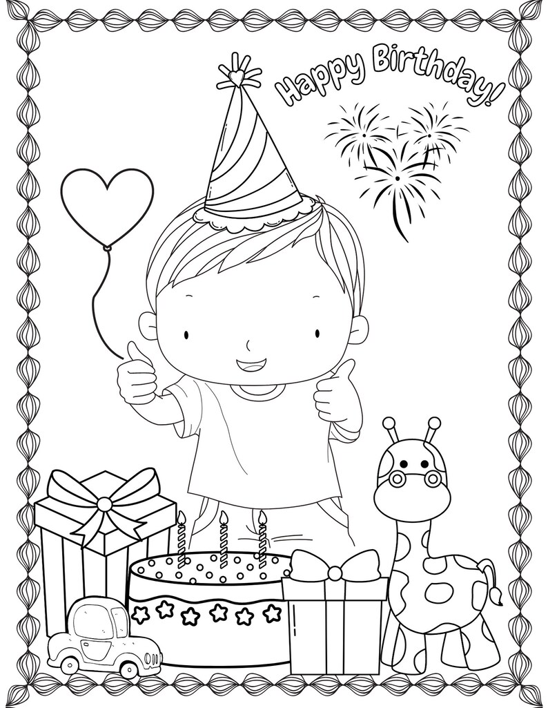 Coloring Book for Kids – Happy Kids, 20 PDF Printable Kids Coloring ...