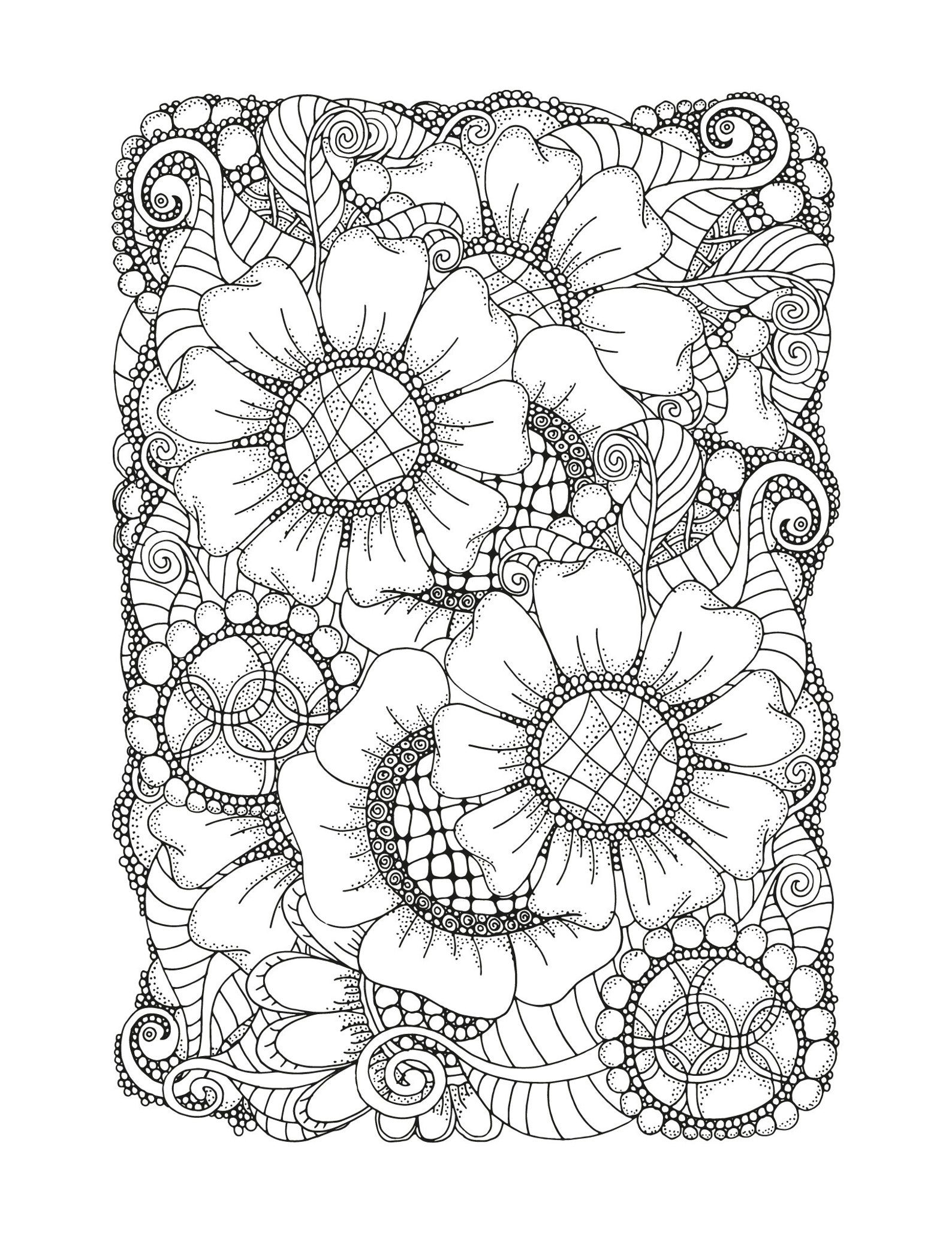 Coloring Pages for Zen, Mental Health and Relaxation - Loss of Anxiety ...