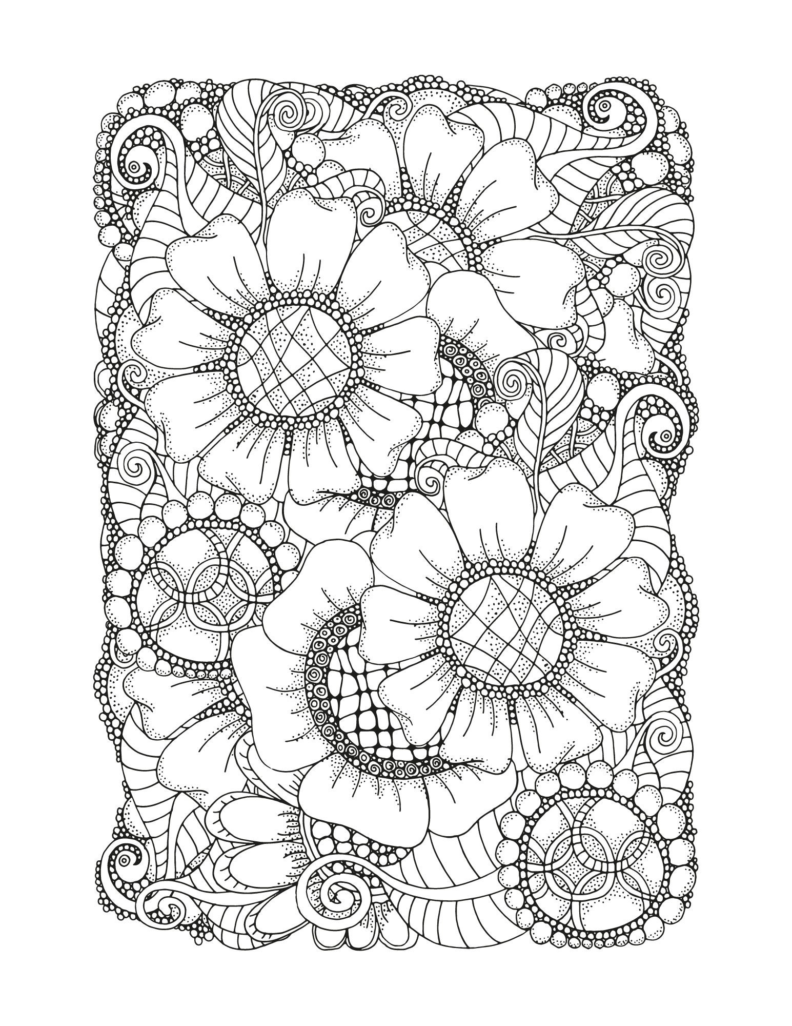 Coloring Pages for Zen, Mental Health and Relaxation - Loss of Anxiety ...