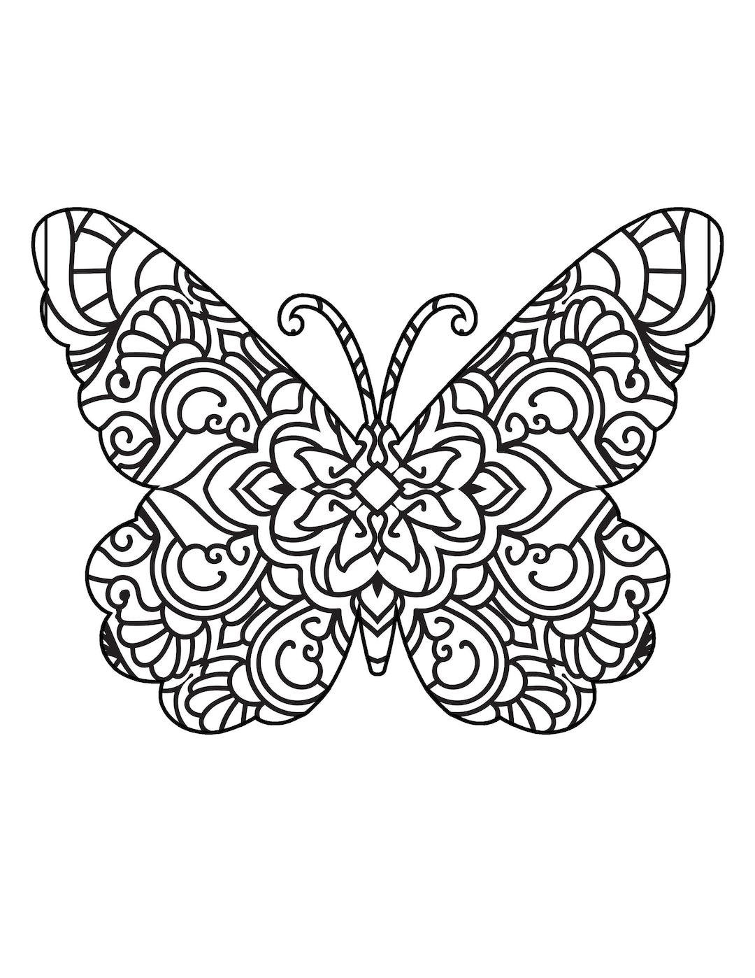 Butterfly Coloring Book - Etsy