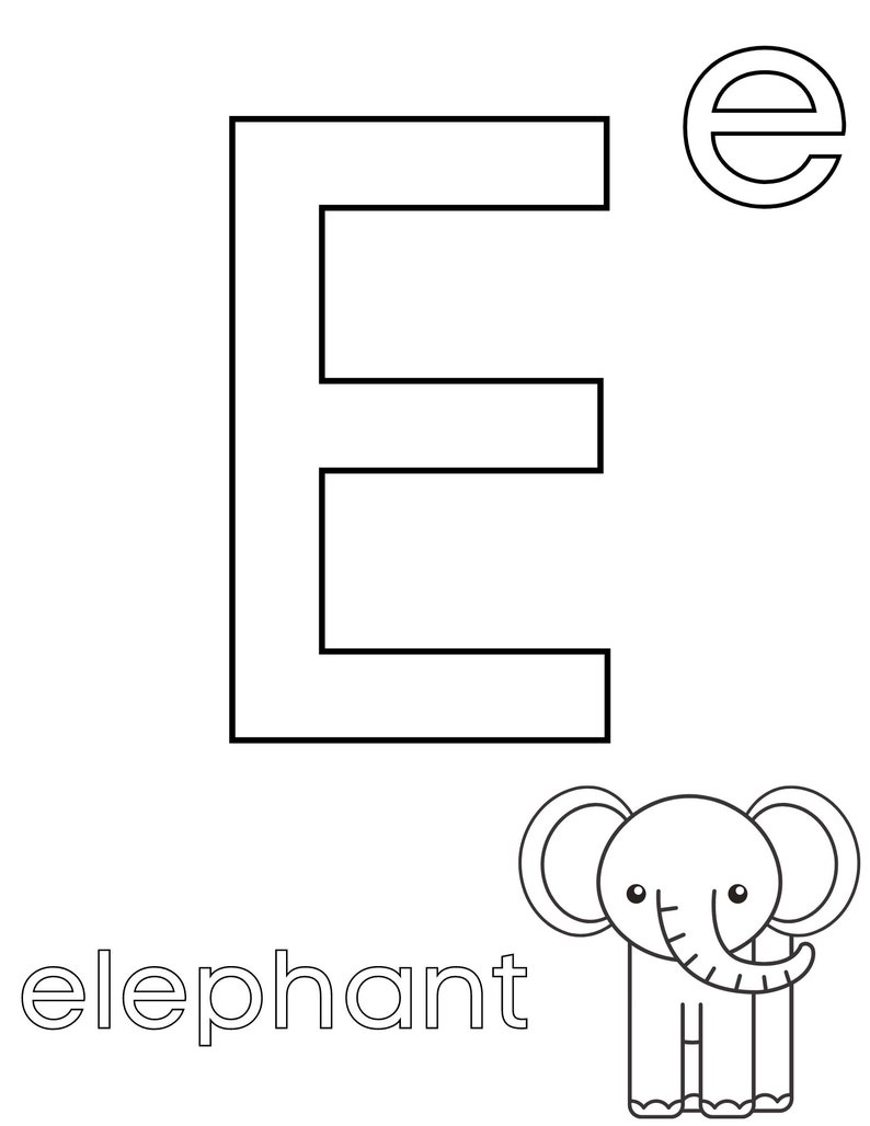 Children’s Digital Alphabet Coloring Book - Etsy