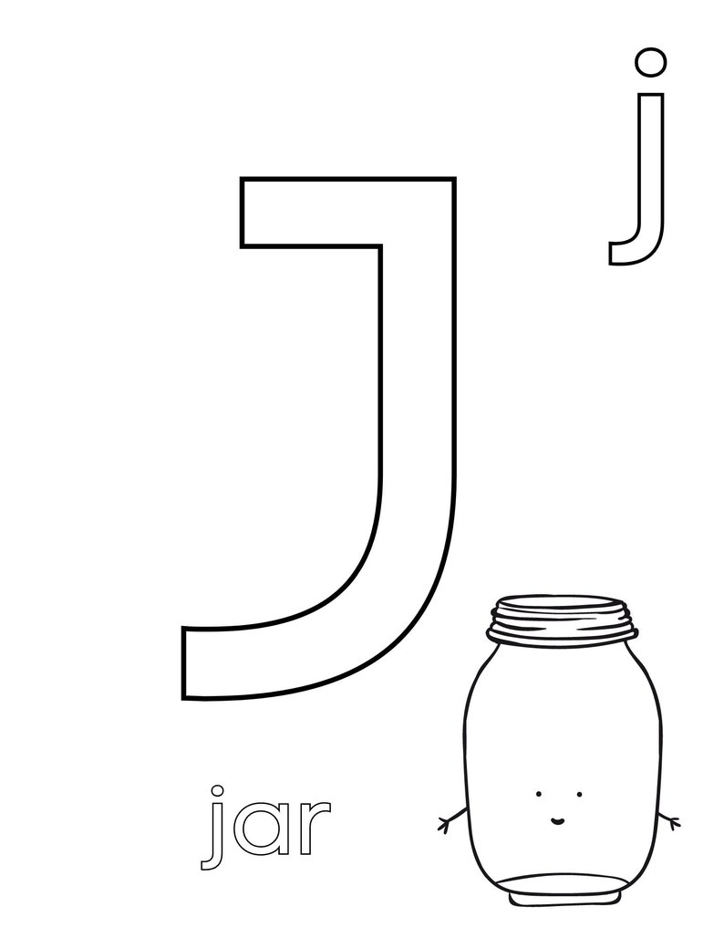 Children’s Digital Alphabet Coloring Book - Etsy