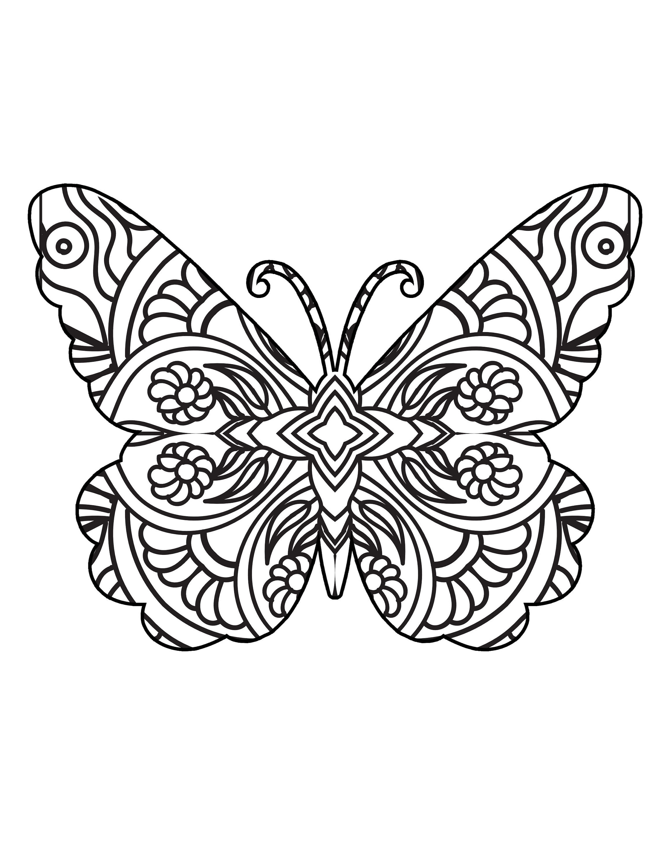 Butterfly Coloring Book - Etsy