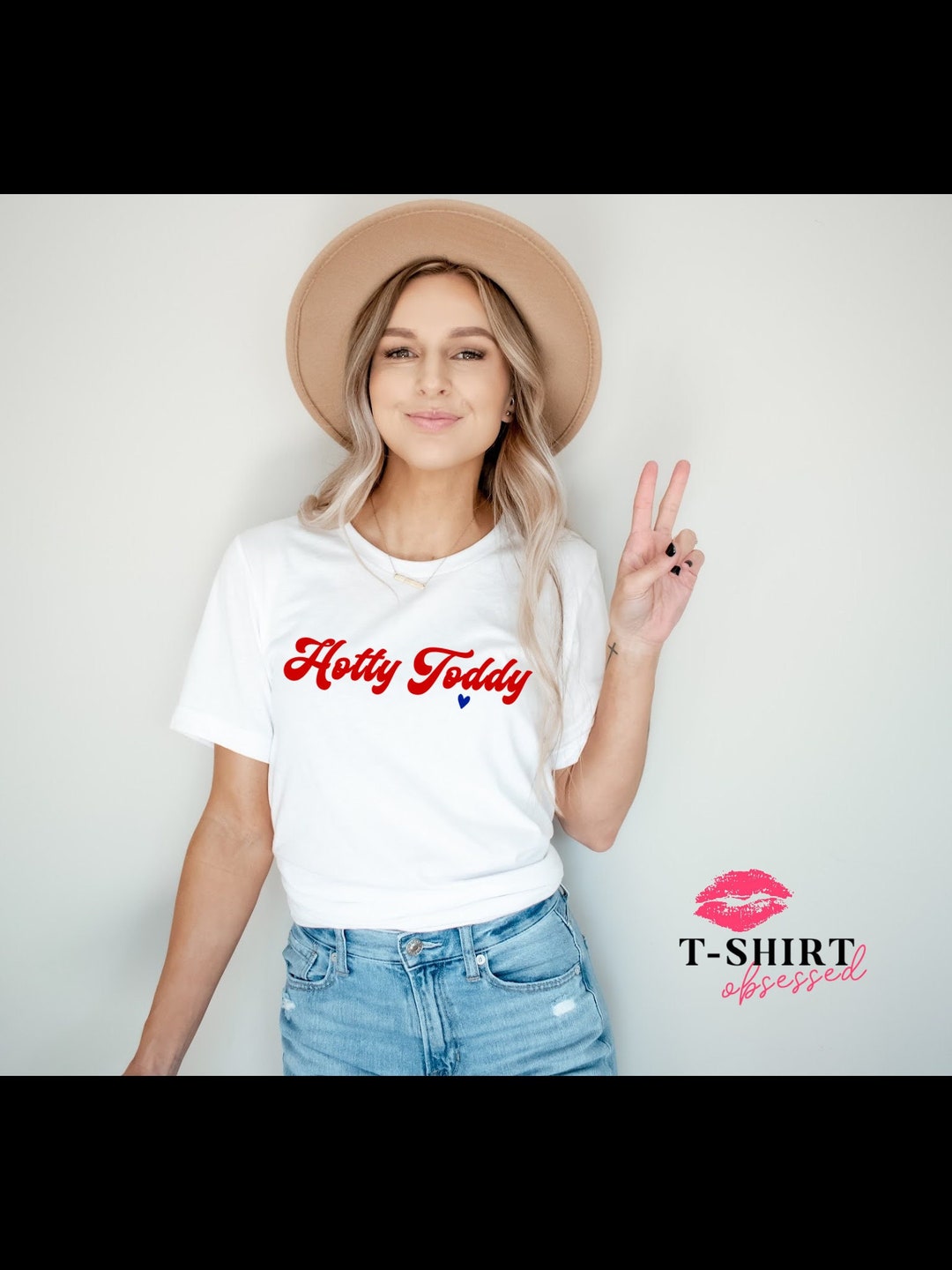 Cute Hotty Toddy T-shirt for Women Gift, Hippie Tee, Retro Shirt ...