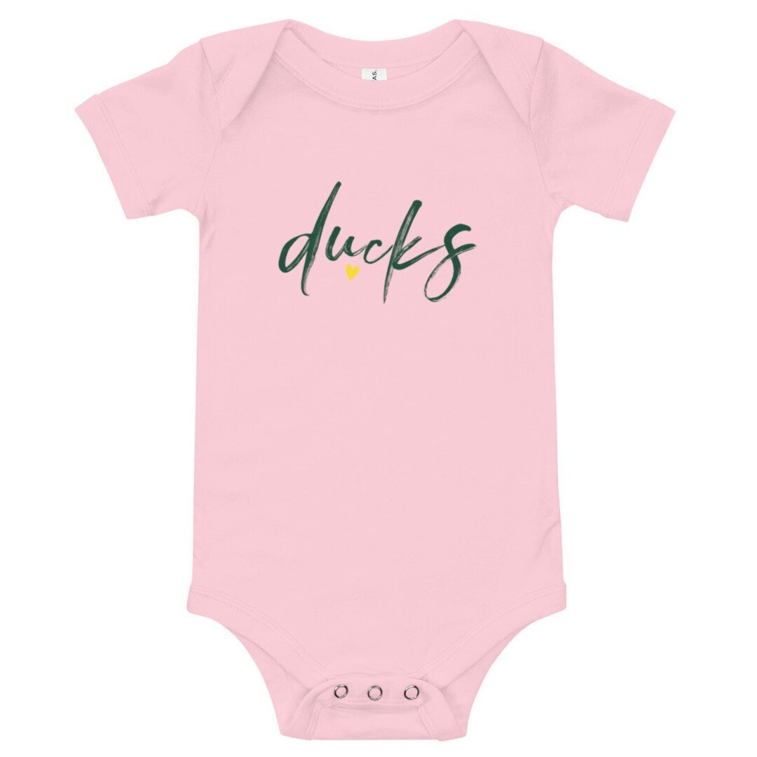 Cute Ducks Onesie for Babies, Ducks Heart Print, Cute Baby Ducks Outfit ...