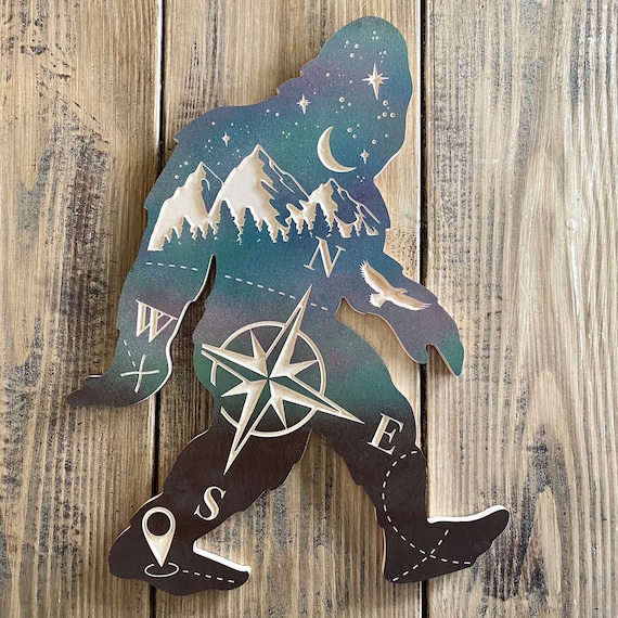 The Wandering Sasquatch CNC File DXF Digital File Download - Etsy