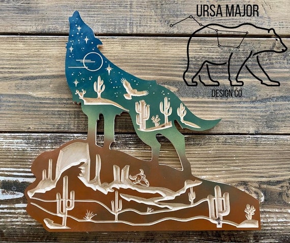 Howling Coyote Silhouette