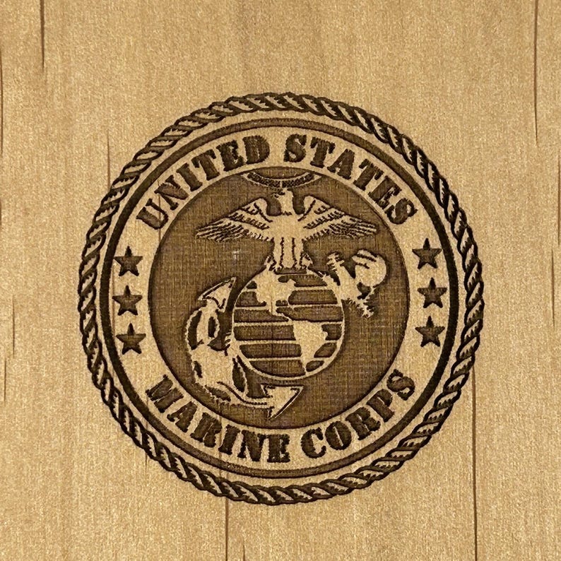 USMC Rifleman's Creed Maple Plaque 7" X 9", Marine Corps Veteran Gift ...