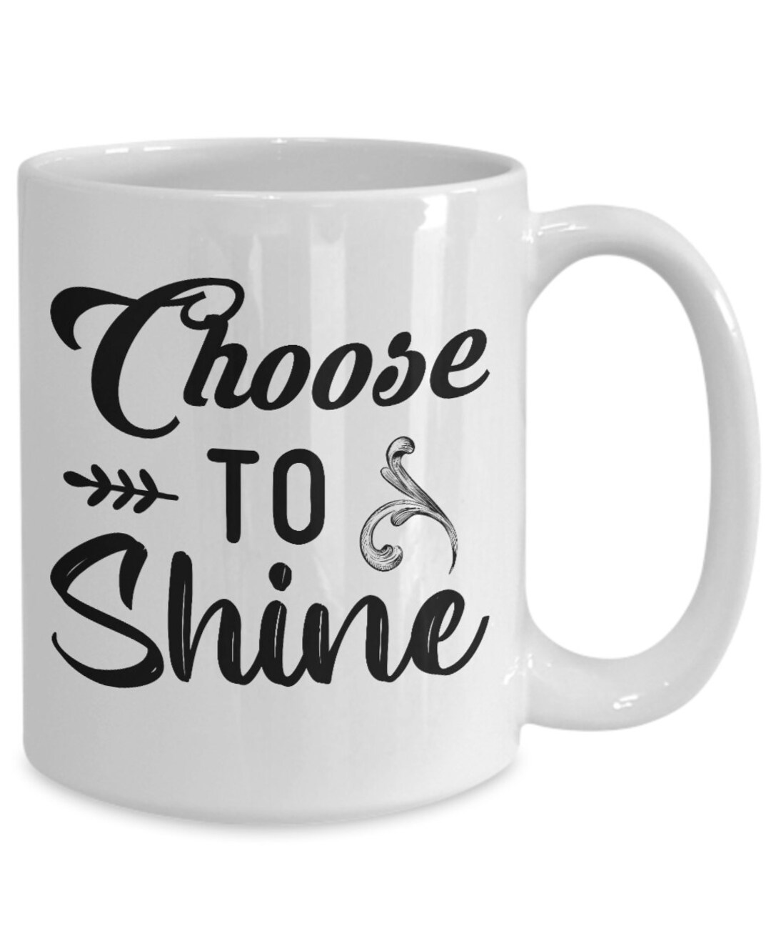 Inspirational Motivational Quote Print Mug, Positive Encouragement Life ...