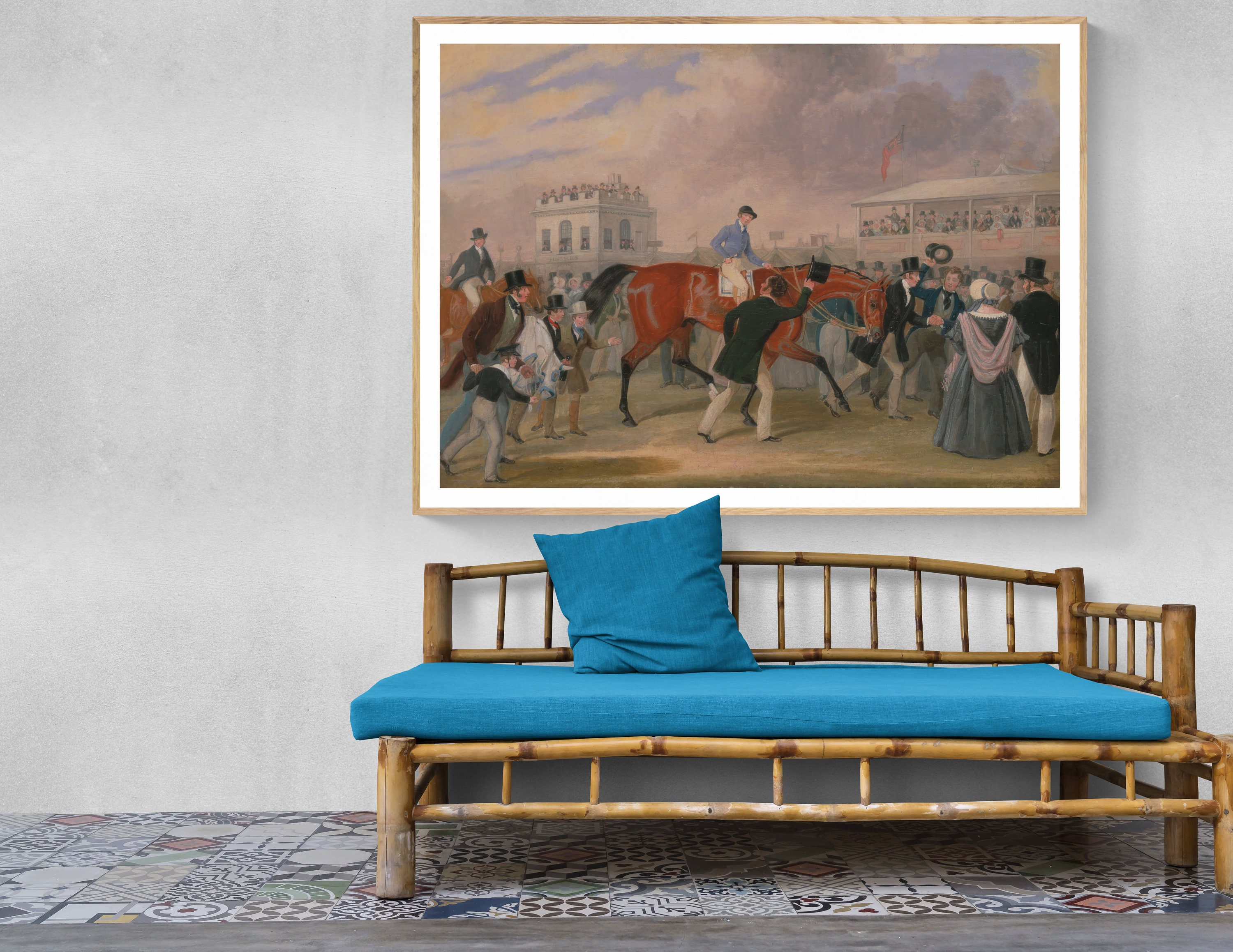 Vintage Horse Racing Art, Horse Racing Canvas Print, Horse Racing Art ...