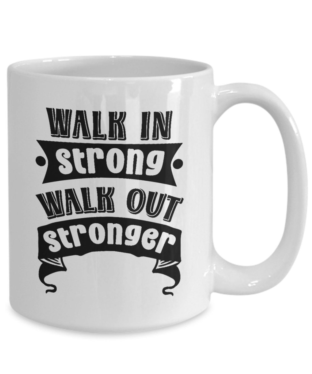 Inspirational Motivational Quote Print Mug, Positive Encouragement Life ...