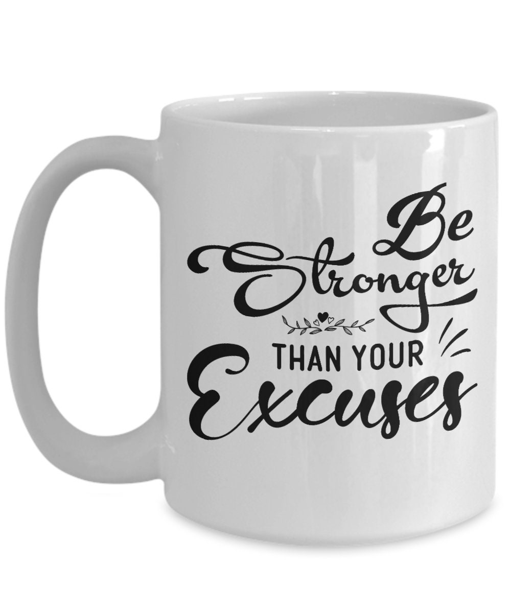 Inspirational Motivational Quote Print Mug, Positive Encouragement Life ...