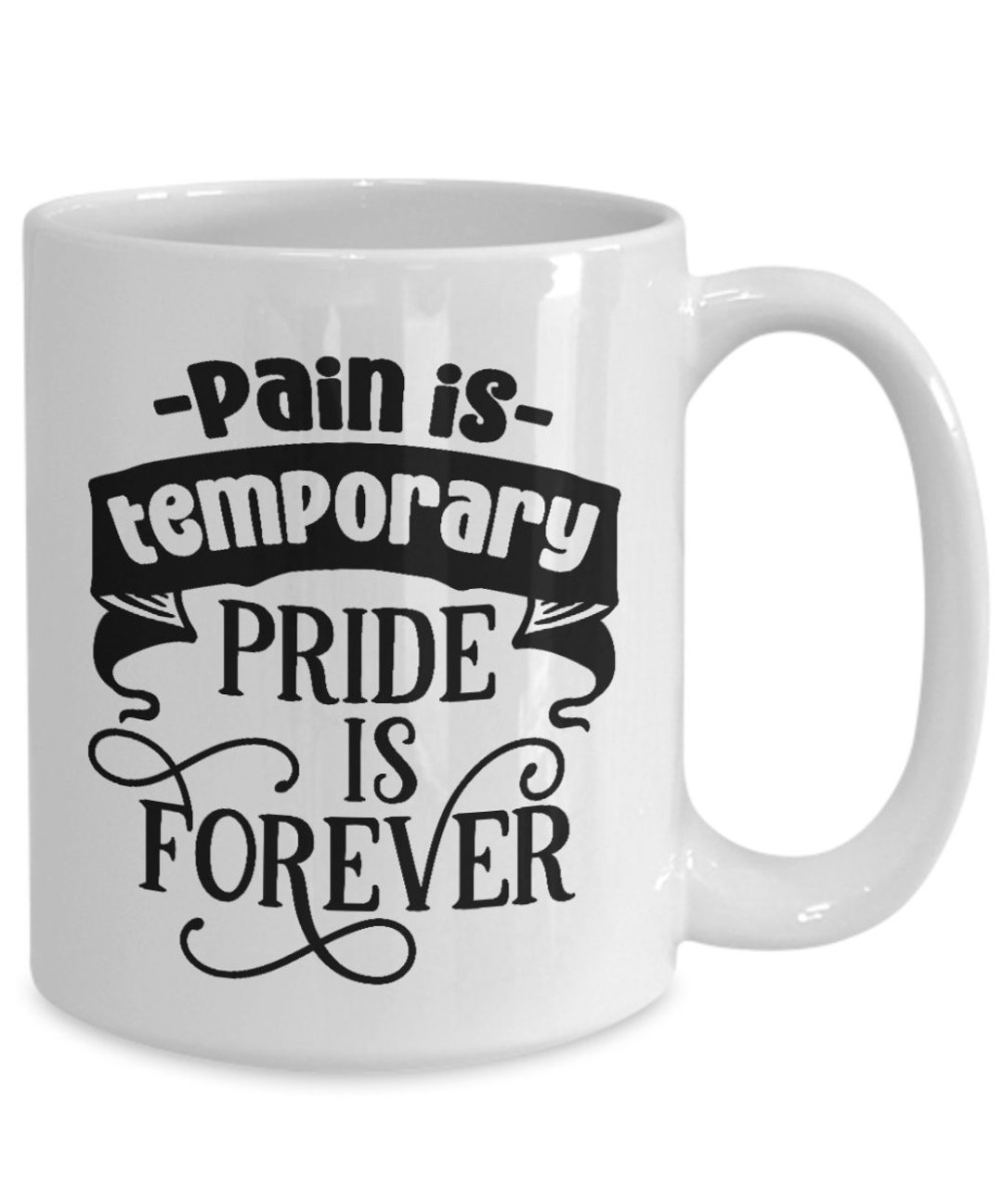 Inspirational Motivational Quote Print Mug, Positive Encouragement Life ...