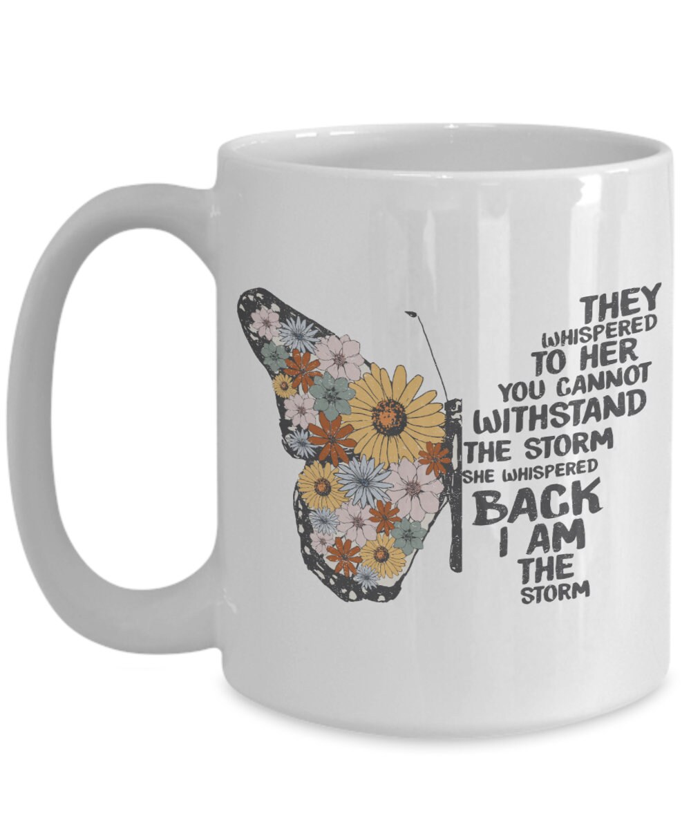 Inspirational Motivational Quote Print Mug, Positive Encouragement Life ...