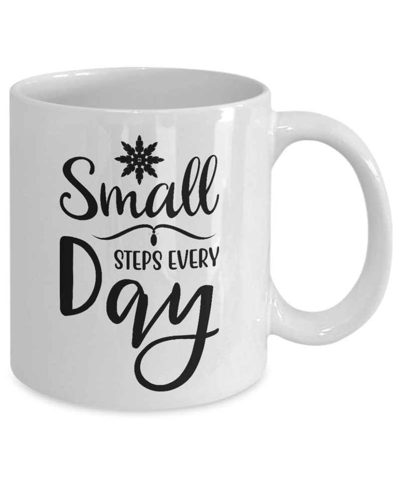 Inspirational Motivational Quote Print Mug, Positive Encouragement Life ...