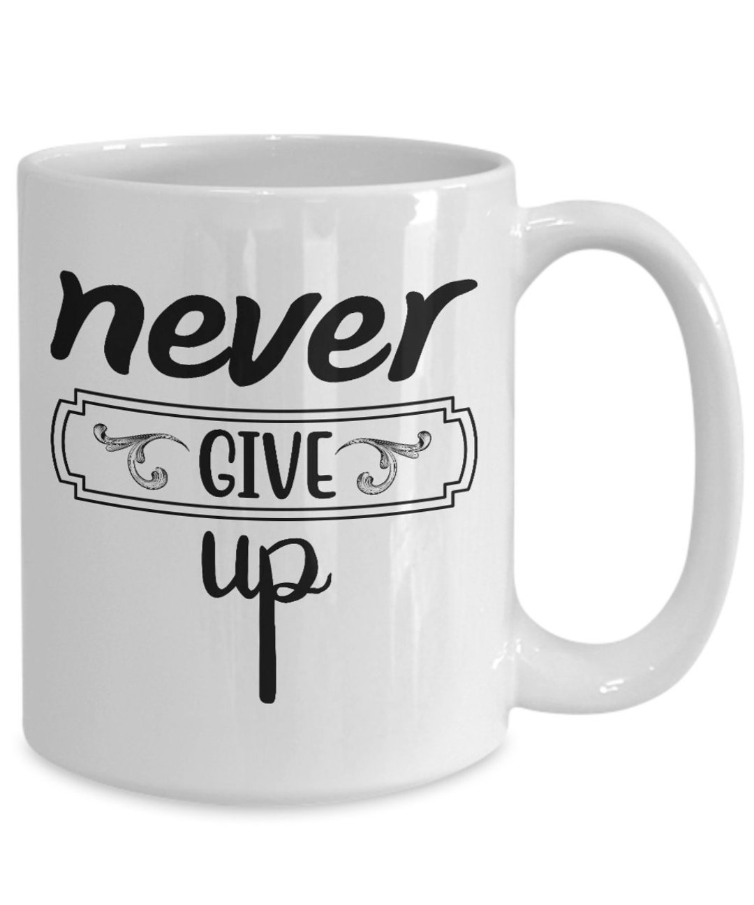 Inspirational Motivational Quote Print Mug, Positive Encouragement Life ...