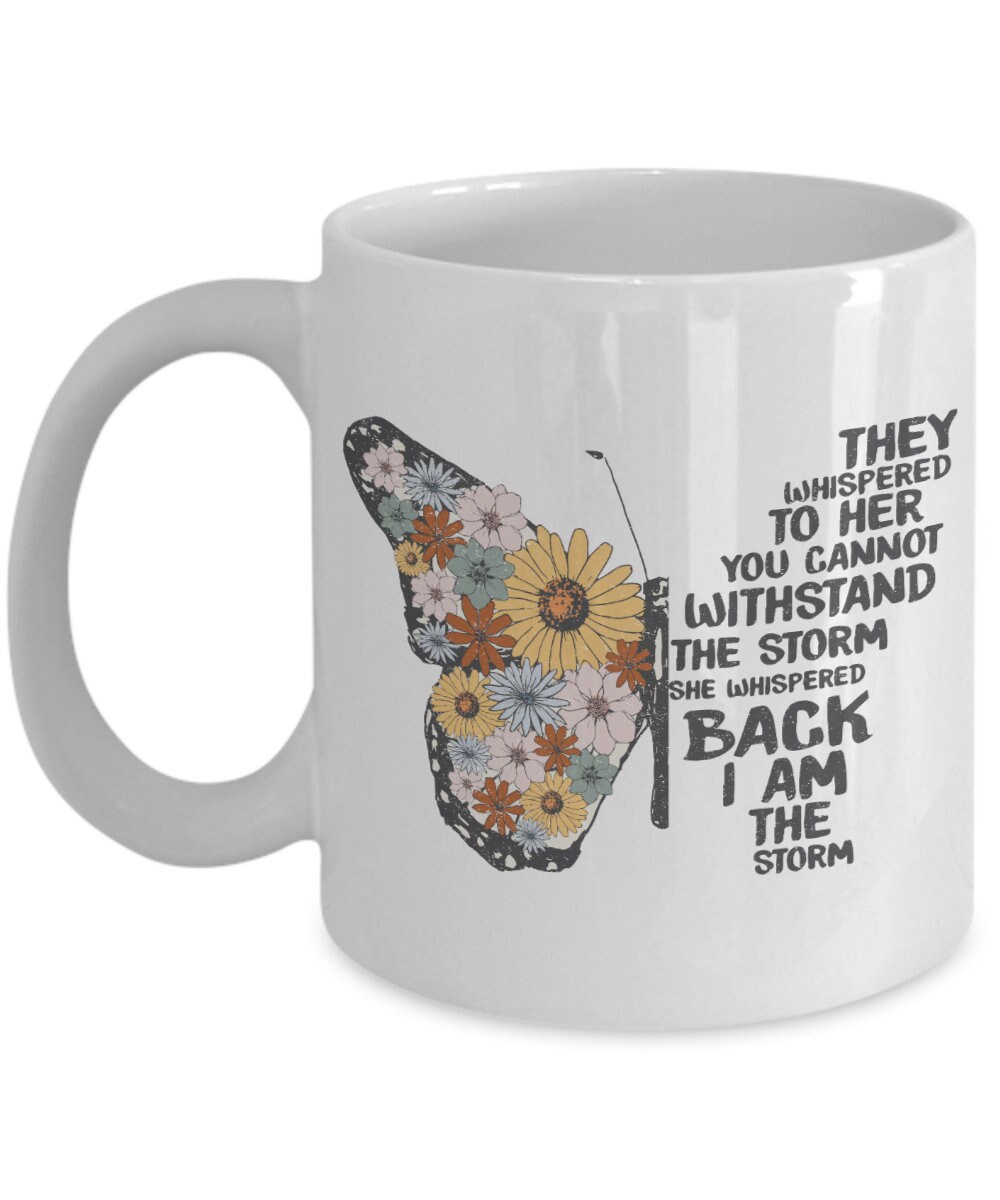 Inspirational Motivational Quote Print Mug, Positive Encouragement Life ...