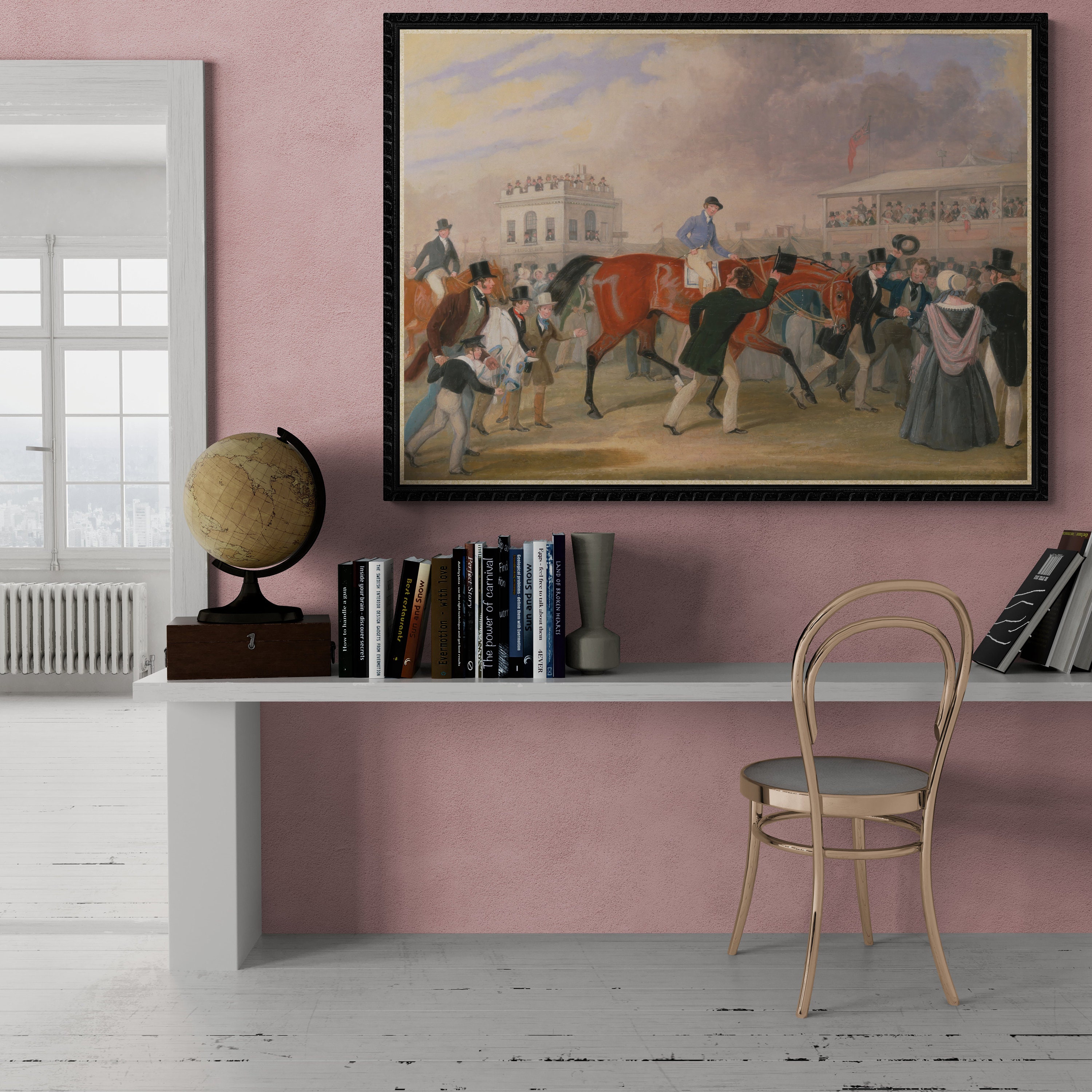 Vintage Horse Racing Art, Horse Racing Canvas Print, Horse Racing Art ...