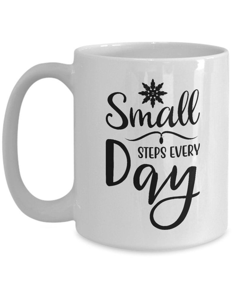 Inspirational Motivational Quote Print Mug, Positive Encouragement Life ...