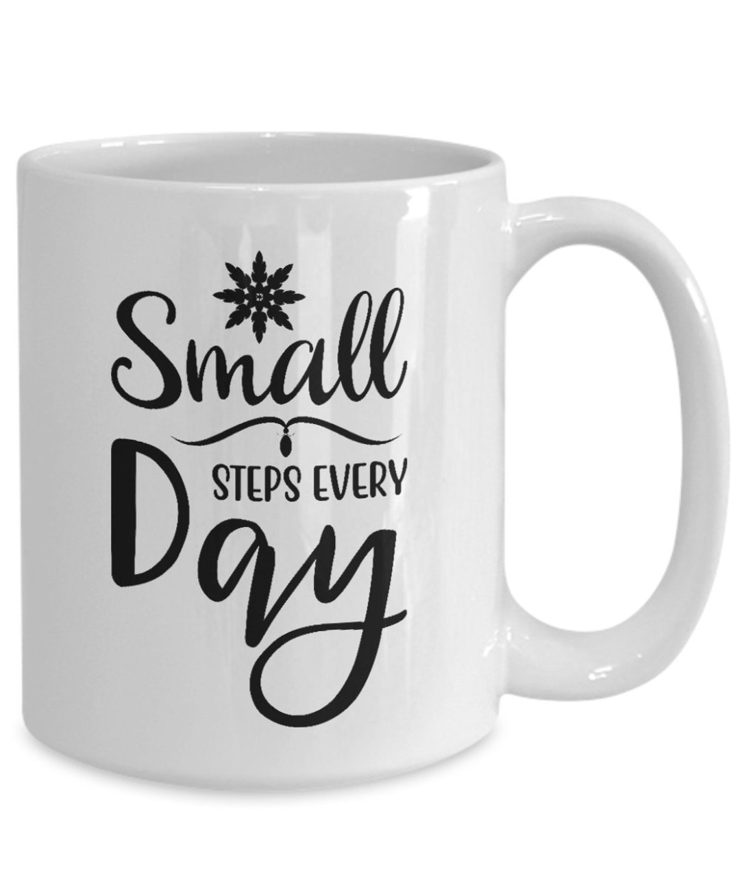 Inspirational Motivational Quote Print Mug, Positive Encouragement Life ...